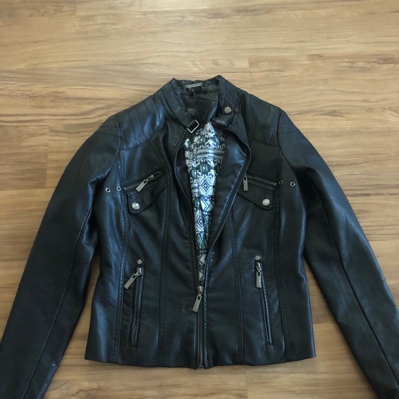 Jou Jou | Jackets & Coats | Jou Jou Leather Jacket | Poshmark